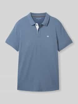 Tom Tailor Regular Fit Poloshirt aus Baumwoll-Viskose-Mix