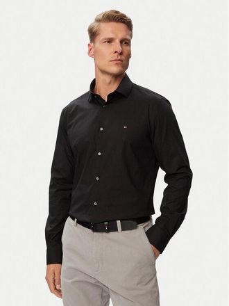 Tommy Hilfiger Hemd MW0MW43122 Schwarz Slim Fit