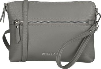 Enrico Benetti Damen Clutch/Crossbody tas PU 66713124, Middengrijs