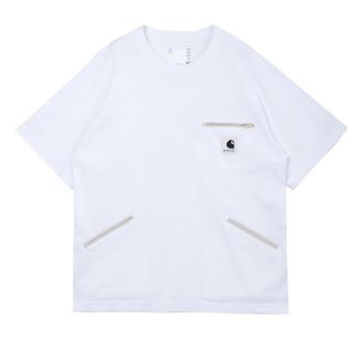 sacai Cotton Jersey T-Shirt - - Tops - Herren - Wei&szlig; - S