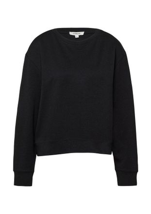 s.Oliver Sweatshirt Sweatshirt Verk&uuml;rztes Sweatshirt im Relaxed Fit aus Baumwollmix