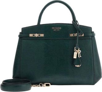 Guess sac à main sac à épaule bandoulière Melinda Triple Compartment Satchel Forest vert foncé