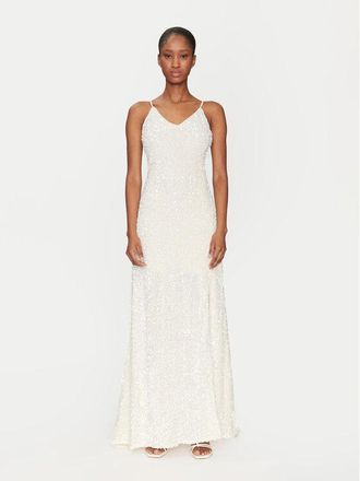 Vero Moda Abendkleid Mira 26036359 Creme Regular Fit