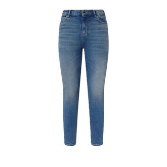 Pinko Sabrina Skinny Jeans mit Strasssteinen - - Jeans - Damen - Blau - W30