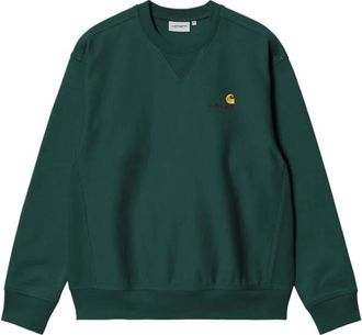 Carhartt Work in Progress Homme, Sweatshirts et sweats à capuche, Vert, Taille: XL American Script Sweat