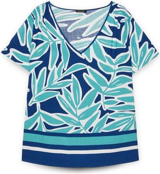 Fiorella Rubino Damen, Blusen & Hemden, Blau, 7XLGröße