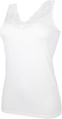 Cotonella T-shirt en dentelle pour femme, blanc, M