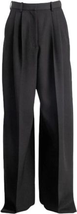 Balenciaga Weite Hose mit Bundfalten - - Trousers - Damen - Schwarzk - S