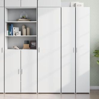 vidaXL Highboard Weiß 50x42,5x185 cm Holzwerkstoff - Vidaxl