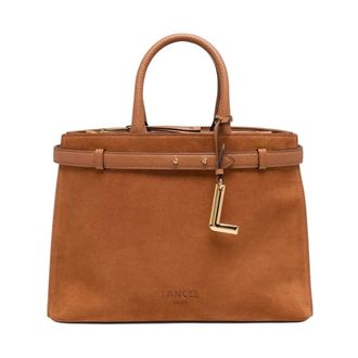 Lancel Sac &agrave; main Faubourg M - Femme - Sacs - Brun - Taille: ONE Size
