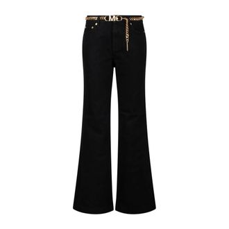Michael Kors Flare Chain Belt Jeans - - Trousers - Damen - Schwarzk - XS