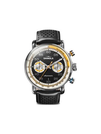 Shinola montre Canfield Model C56 2 Eye Chrono 42 mm - Noir
