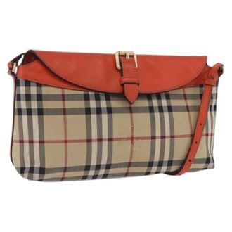 Burberry Sac bandouli&egrave;re vintage Pre-owned en toile - Femme - Pre-owned - Beige - Taille: ONE Size