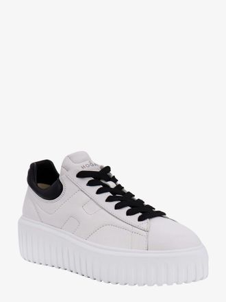 Hogan Womens Sneakers H-Stripes White Leather Trainers