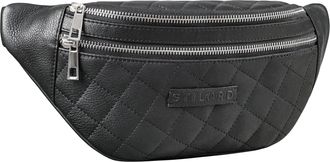 STILORD Azul Premium Bauchtasche Leder Damen Herren Mit Rautensteppung - Retro Vintage Festivaltasche - Modisch Gesteppte G&uuml;rteltasche Echt Leder - Stylische 