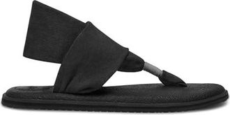 Sanuk Femme Sangle de Yoga 2 Tongs, Noir, 37 EU