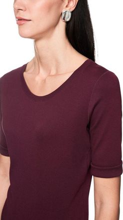 Marc Cain Rundhalsshirt Seasonal Colours I Premium Damenmode Rundhals-Shirt mit halben &Auml;rmeln