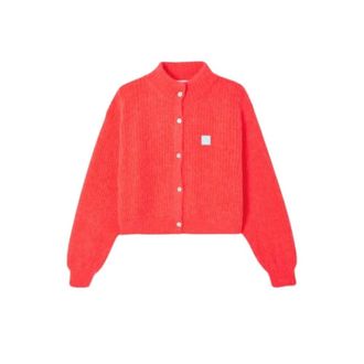 American Vintage Cardigan East - Femme - Pulls - Rouge - Taille: 40 FR