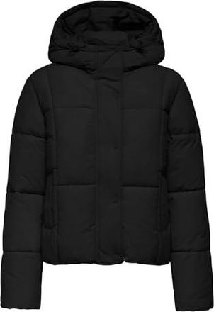 Jacqueline de Yong JdY Jdywonder Short Hood Puffer OTW Sij Wonder Capuche, Noir, x_l Femmes