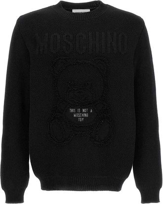 Moschino Rundhalspullover - Schwarz