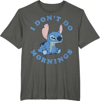 Disney Lilo & Stitch I Dont Do Mornings T-Shirt