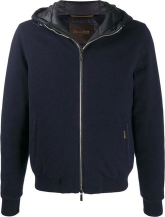 Moorer Homme, Sweatshirts et sweats &agrave; capuche, Bleu, Taille: 6XL Zip-throughs