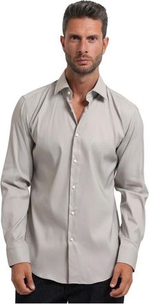 HUGO BOSS Chemise P-Hank Kent - Homme - Chemises - Gris - Taille: M