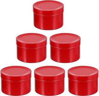 BESPORTBLE Yardenfun 6 St&uuml;ck Aluminium Salbendosen 50ml Rund mit Deckel Leichte Reisebeh&auml;lter f&uuml;r Augencreme Selbstgemacht Kerzendosen und Kosmetik Robuste Alumi