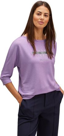 Street One Damen Shirt mit Schimmer Wording