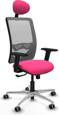 Piqueras y Crespo B&uuml;rostuhl Zulema mit 2D-Armlehnen, h&ouml;henverstellbarer Lendenwirbelst&uuml;tze und festem Kopfteil, ausgestattet mit Sincro 3 Positionen und Schneideschaum,