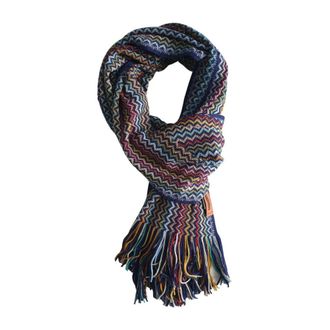 Missoni Geometrische Wolle-Acryl-Decke - - Accessories - Damen - Mehrfarbig - ONE SIZE