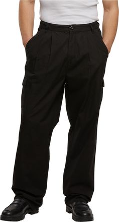 Urban Classics Herren Hose Wide Pleated Cargo Pants, l&auml;ssige Cargohose mit Bundfalten und weitem Bein, praktische Taschen, Gr&ouml;&szlig;en 28-38