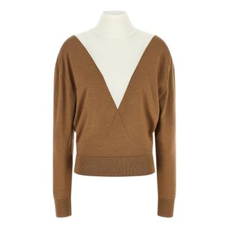 Paco Rabanne Trompe-loeil-Jersey - - Knitwear - Damen - Beige - S