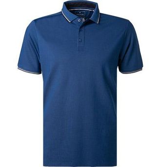 Ragman Herren Polo-Shirt blau Baumwoll-Piqu&eacute;