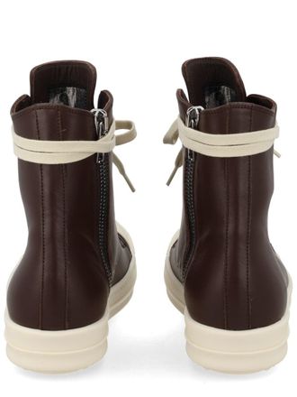 Rick Owens Leather Sneaker - Brown
