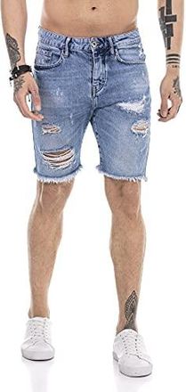 Red Bridge Jean Shorts pour Homme Denim Pantalons Courts Bermuda Bleu Clair W31