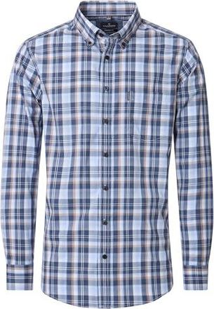 Casamoda Chemise d&eacute;contract&eacute;e &agrave; carreaux Comfort Fit, bleu, 3XL