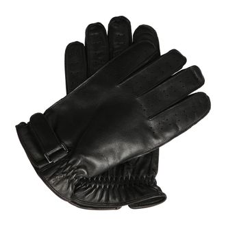 Kazar Schwarze Herrenhandschuhe mit Perforationen an den Fingern - - Accessories - Herren - Schwarzk - S