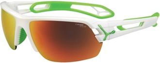 C&eacute;b&eacute; C&eacute;b&eacute; S Track M Polycarbonat Sonnenbrille Wei&szlig;/Gr&uuml;n