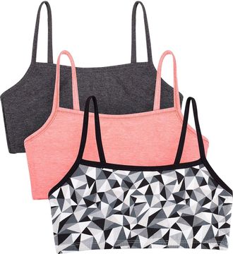 Fruit Of The Loom Damen Spaghettitr&auml;ger Baumwolle Pull Over 3er Pack Sport-BH, 70