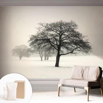 Tulup Carta Da Parati In Vlies Decorativa Per Pareti - Con Motivi Moderni - Con Colori Intensi - Per Ufficio Alberi Invernali 312x219 Cm