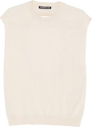 Department Five Department Five, Femme, Pulls, Beige, Taille: 36 FR Gabuti Gilet Oblo