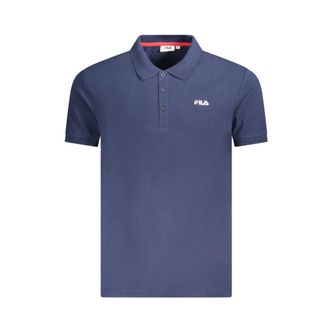 Fila Blaues Baumwoll Herren Polo Shirt - - Tops - Herren - Blau - M