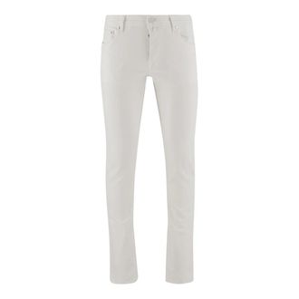 Jacob Cohen Stretch-Baumwollmischung Straight Fit Hose - - Trousers - Herren - Wei&szlig; - W34
