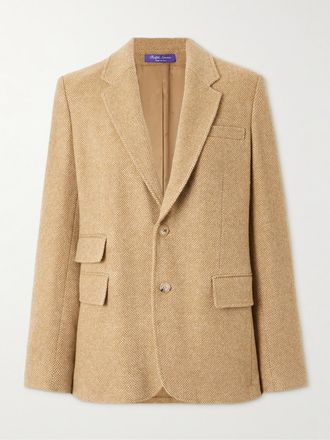Ralph Lauren Collection Eli Blazer Aus Tweed Aus Einer Woll-kaschmirmischung - Braun