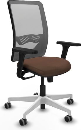 Piqueras y Crespo Schreibtischstuhl mit Rollen Zulema mit 3D-Armen, h&ouml;henverstellbare Lendenwirbelst&uuml;tze, ausgestattet mit Sincro 3 Positionen und Schneidschaum, Grau/D