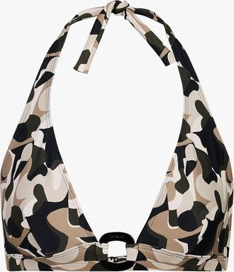D Nu D Haut de maillot de bain triangle &agrave; imprim&eacute; camouflage