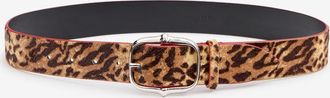 Isabel Marant Ceinture Lapae En Cuir - Femme - Leopard / Palladium - Taille75 - Isabel Marant