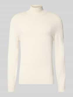 Mc Neal Slim Fit Rollkragenpullover aus Viskose-Mix