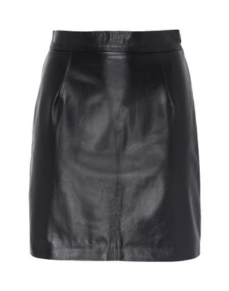 8 by YOOX LEATHER ESSENTIAL MINI SKIRT